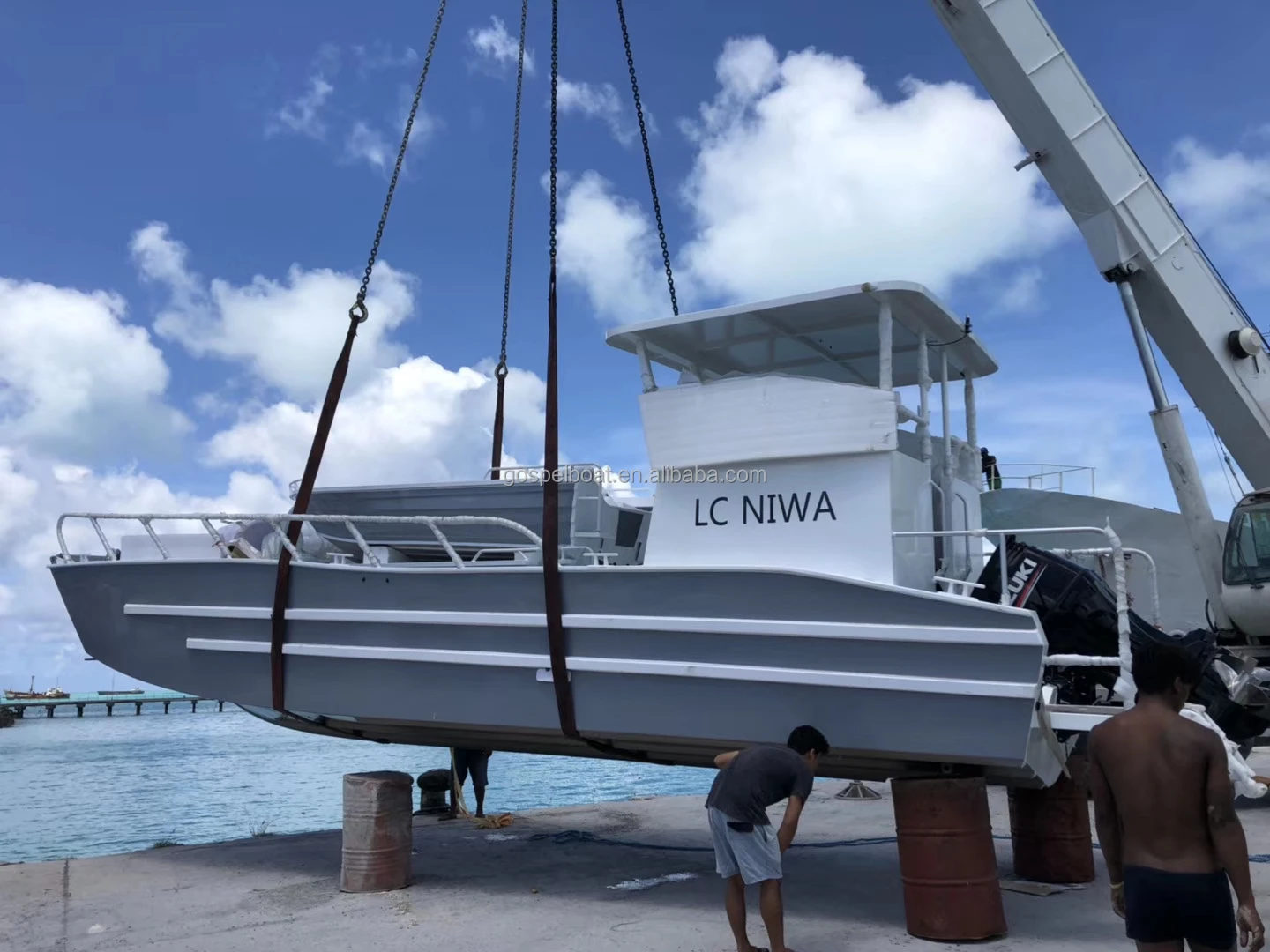 10m Landing Craft Work Barge Aluminum Diving Boat - Gospel Boat