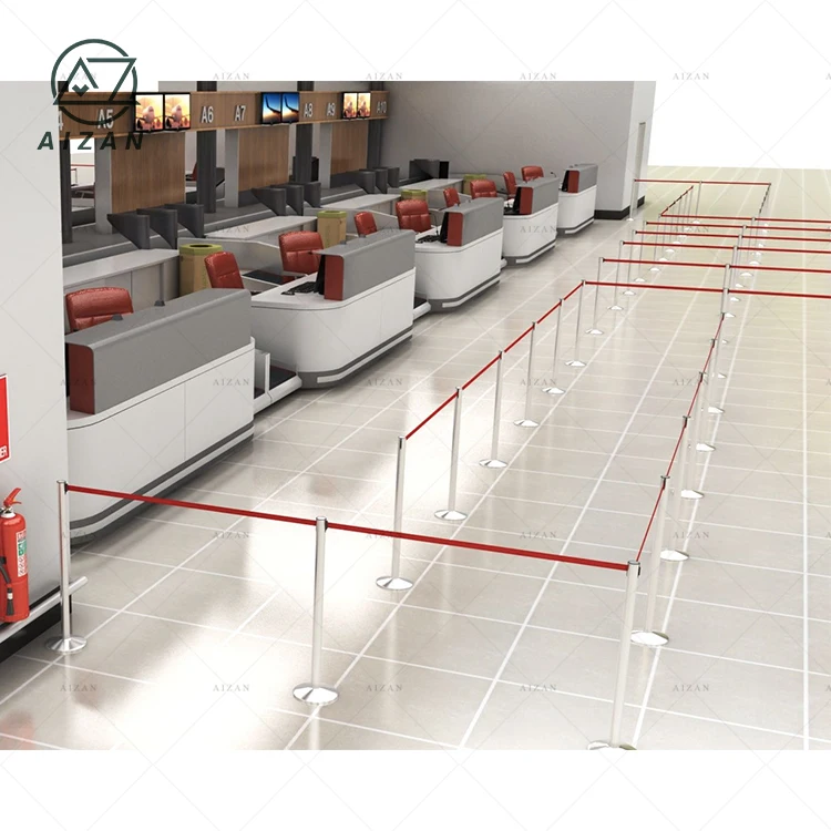 Custom Luxury Airport Ticket Counter Modern Airport Check-in Counter ...