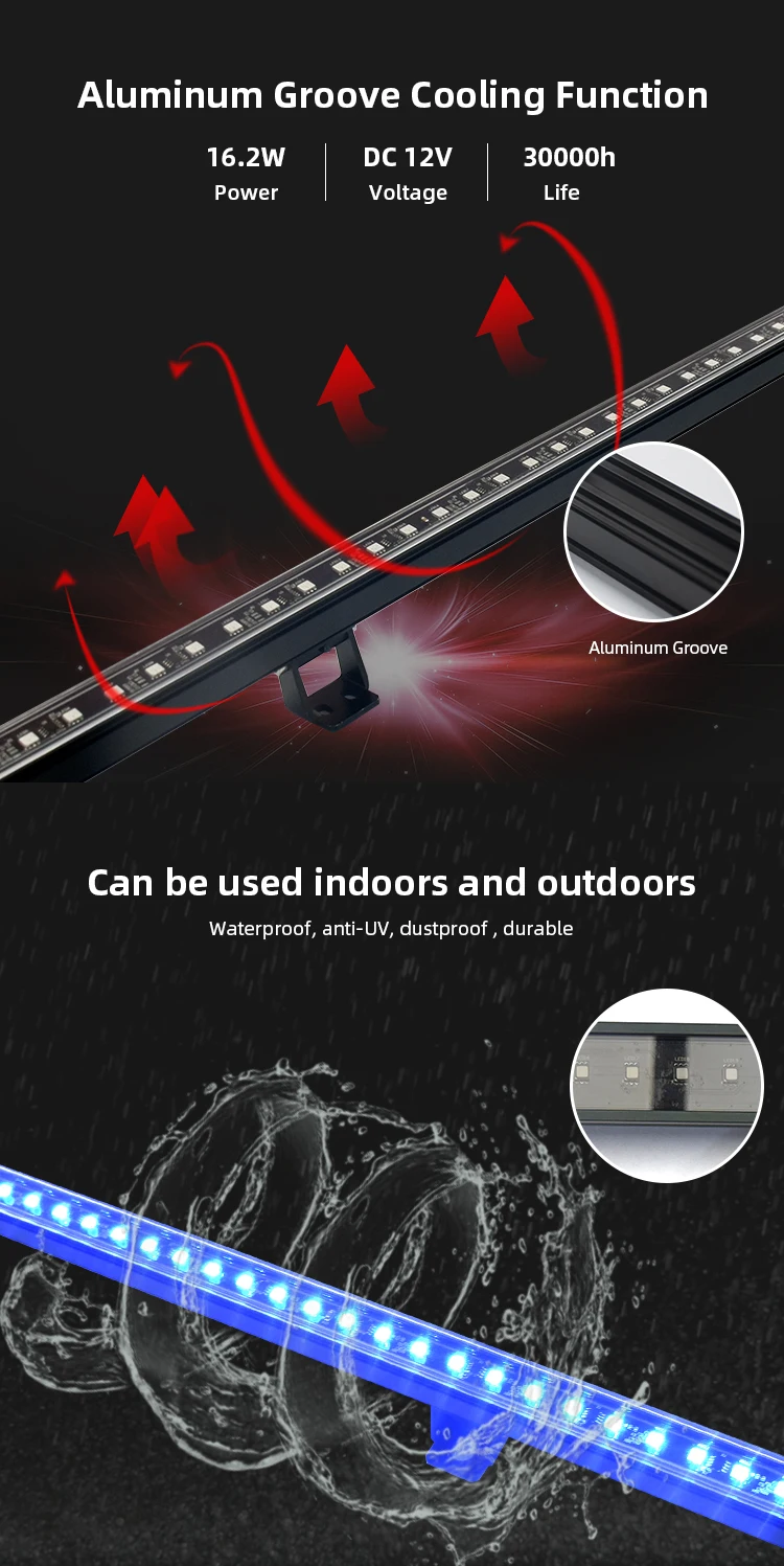 Brightness DMX RGB Pixel LED Bar Light - 50000 Hours