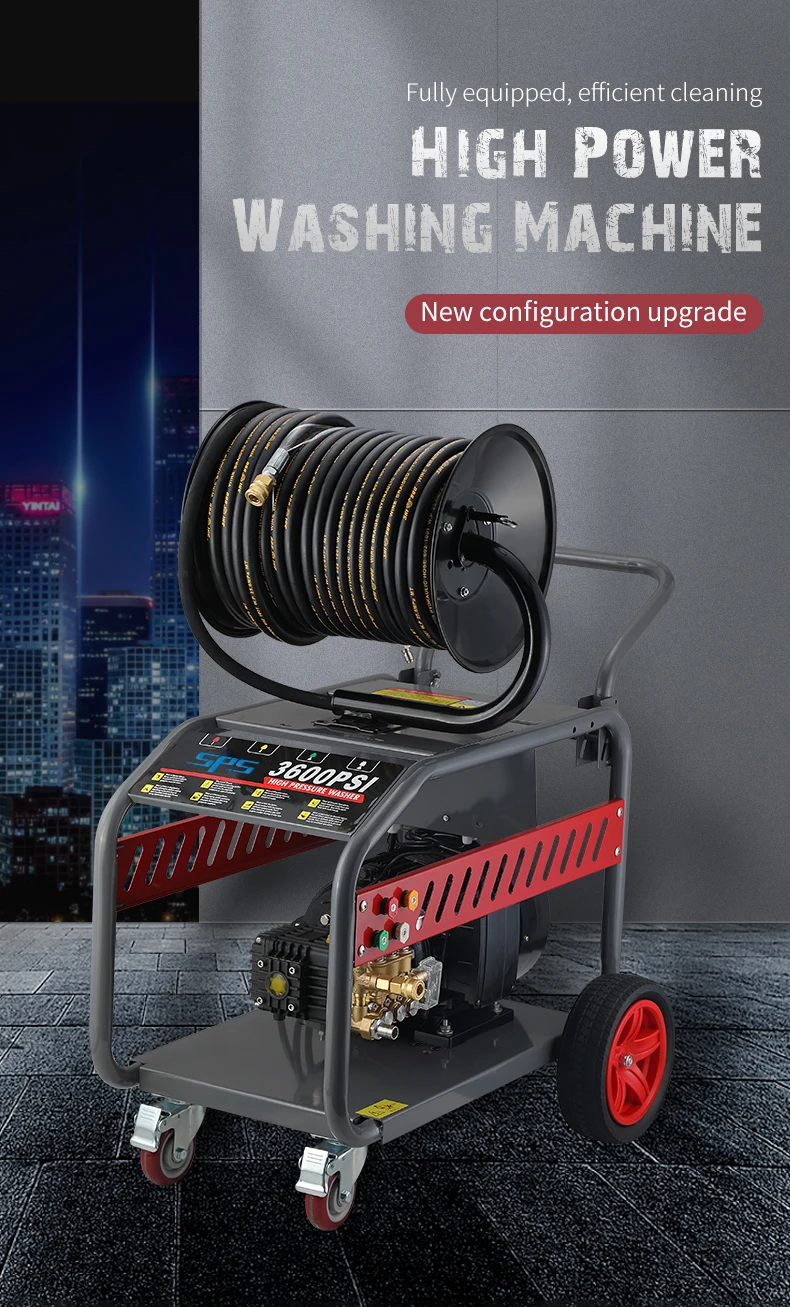 Sps 3600psi Electric Drive Sewer Drain Water Jet Cleaning High Pressure Car Washer Machine - Buy ...