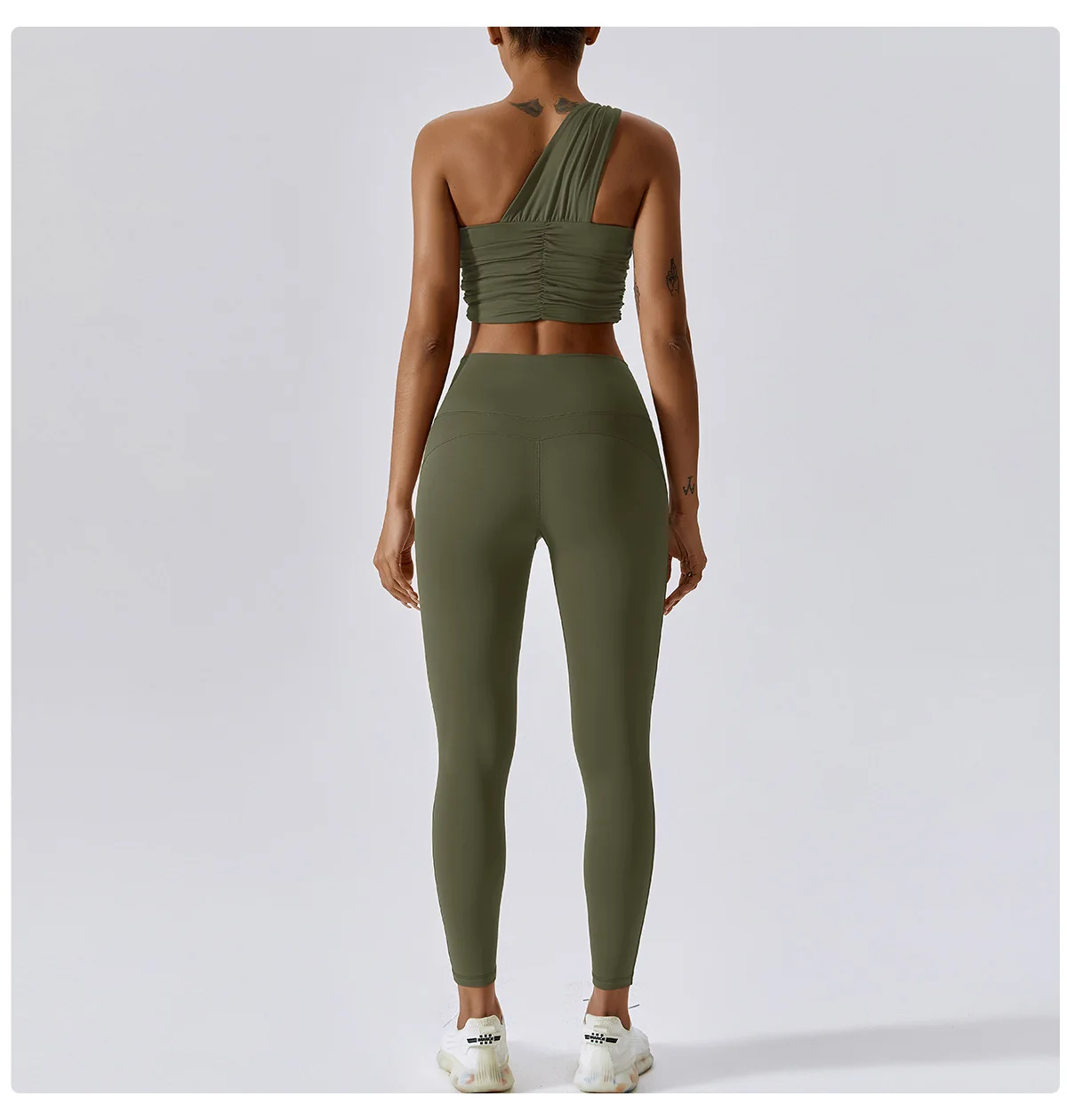 Custom Ladies Fitness Gym Yoga Wear Sets Womens Gym Leggings High Waist Seamless Workout 3 Piece ...