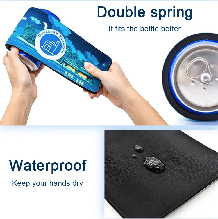 Customizable 12oz Neoprene Can Coolers - Waterproof & Insulated