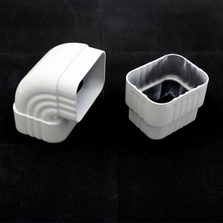 Rainwater Roof Drainage System 2x3 Downspout Elbow Roofing Gutter ...