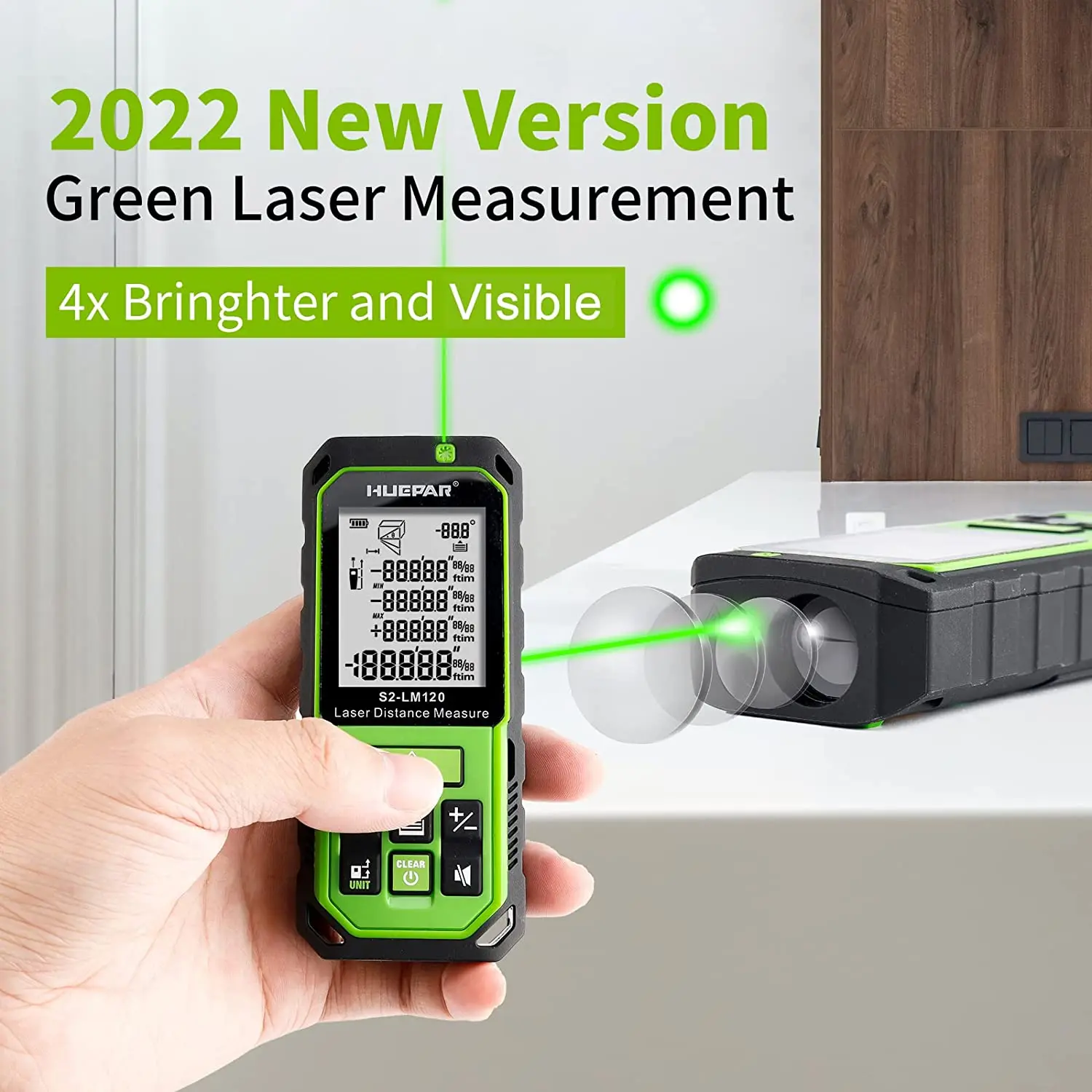 Huepar S2 LM120 Green Laser Distance Meter Cheap Price Electronic Outdoor Oem Alibaba