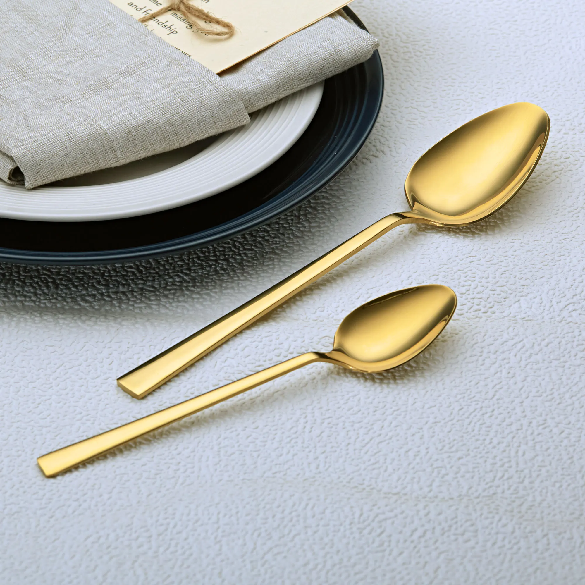 Custom High Quality Kitchen Gold Cutlery Set - 5PCS Luxury
