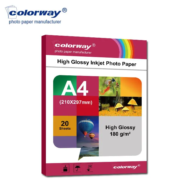 A4/Letter size and High Glossy Surface finish 180g photo paper, 5,760 ...
