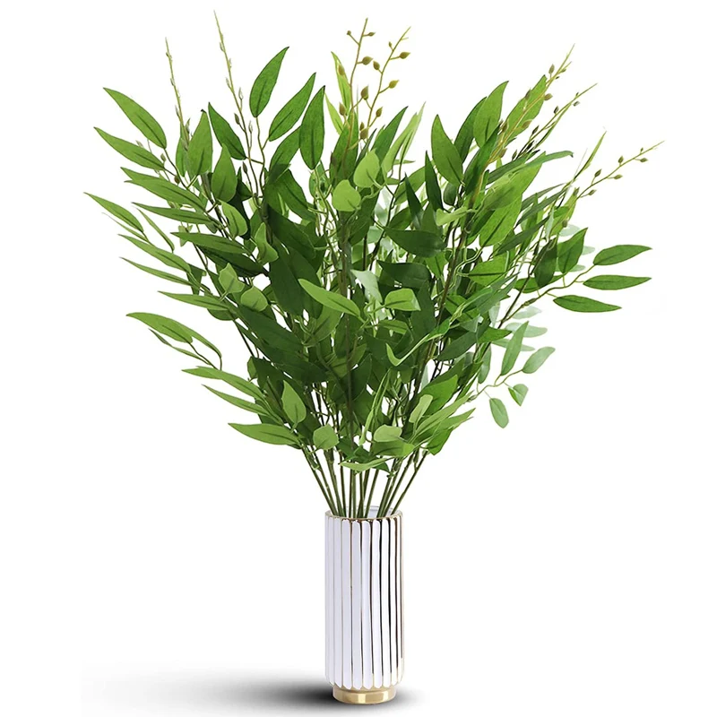 Artificial Greenery - Elegant Silk Leaf Stem Plants