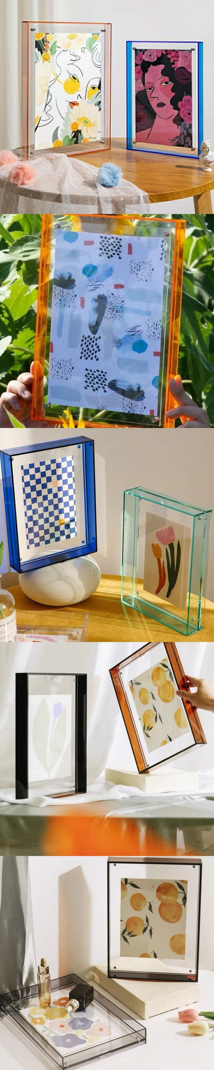 Home Decoration Multifunctional Picture Frame Acrylic Magnetic Photo ...