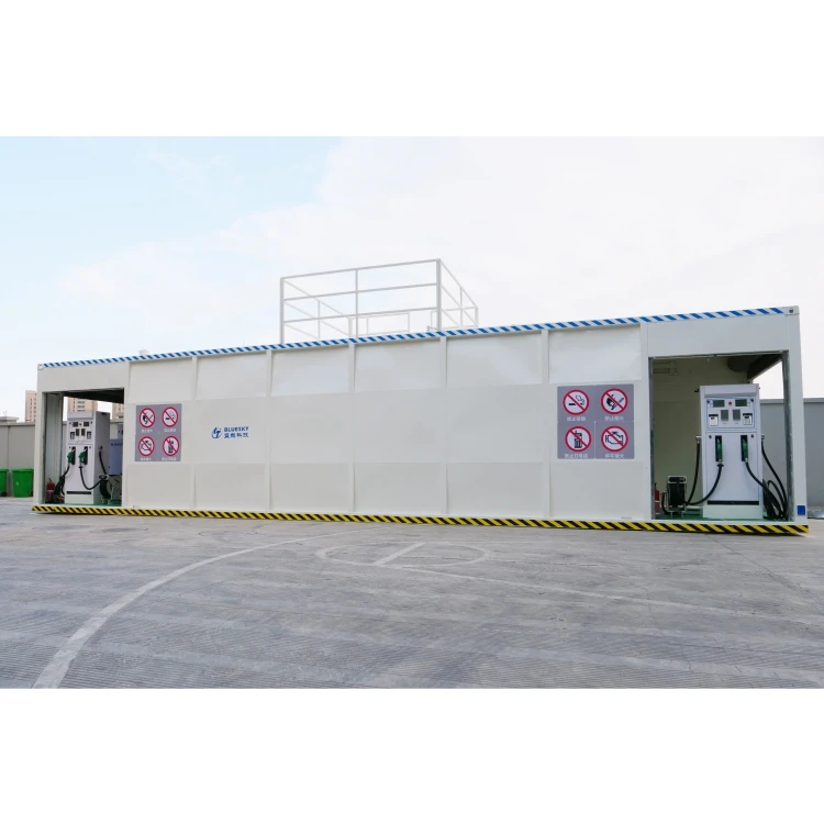 ISO Container Fuel dispenser with 1 product 2 hoses 40000L tank ...