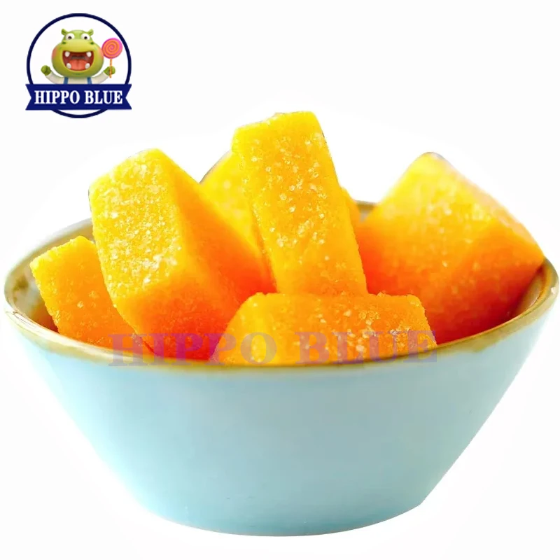 Mango Flavor Filled Mini Cube Shape Gummy Candy Wholesale Chinese ...