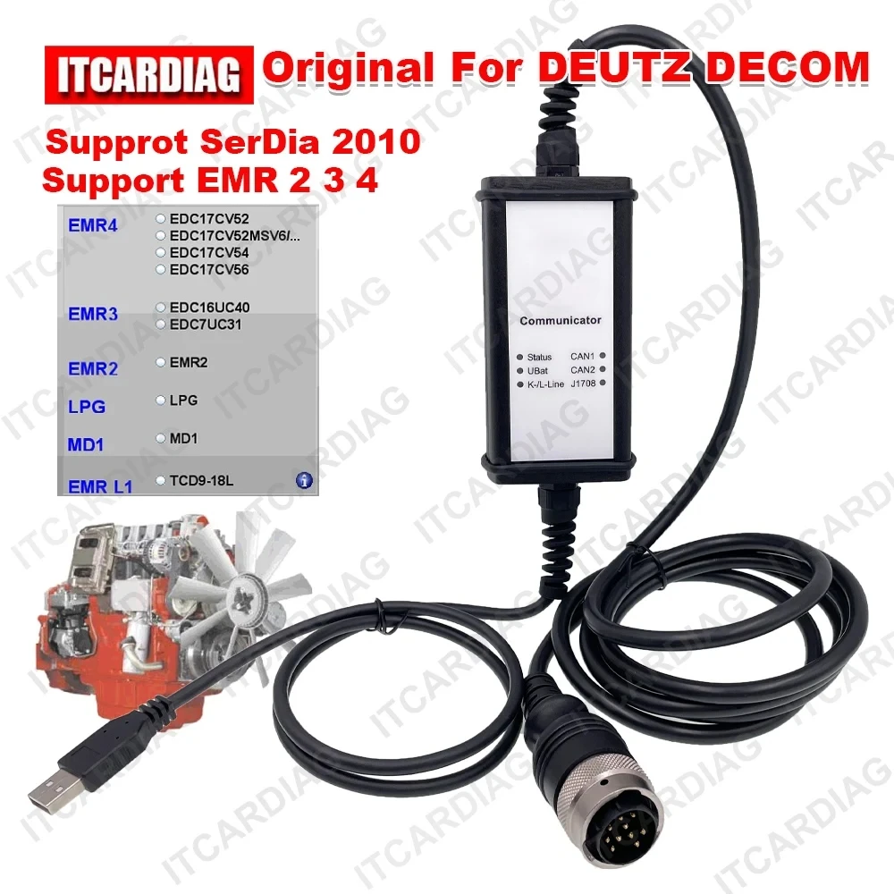 For DEUTZ DECOM Original Diagnostic Kit Engine Communicator Scanner ...