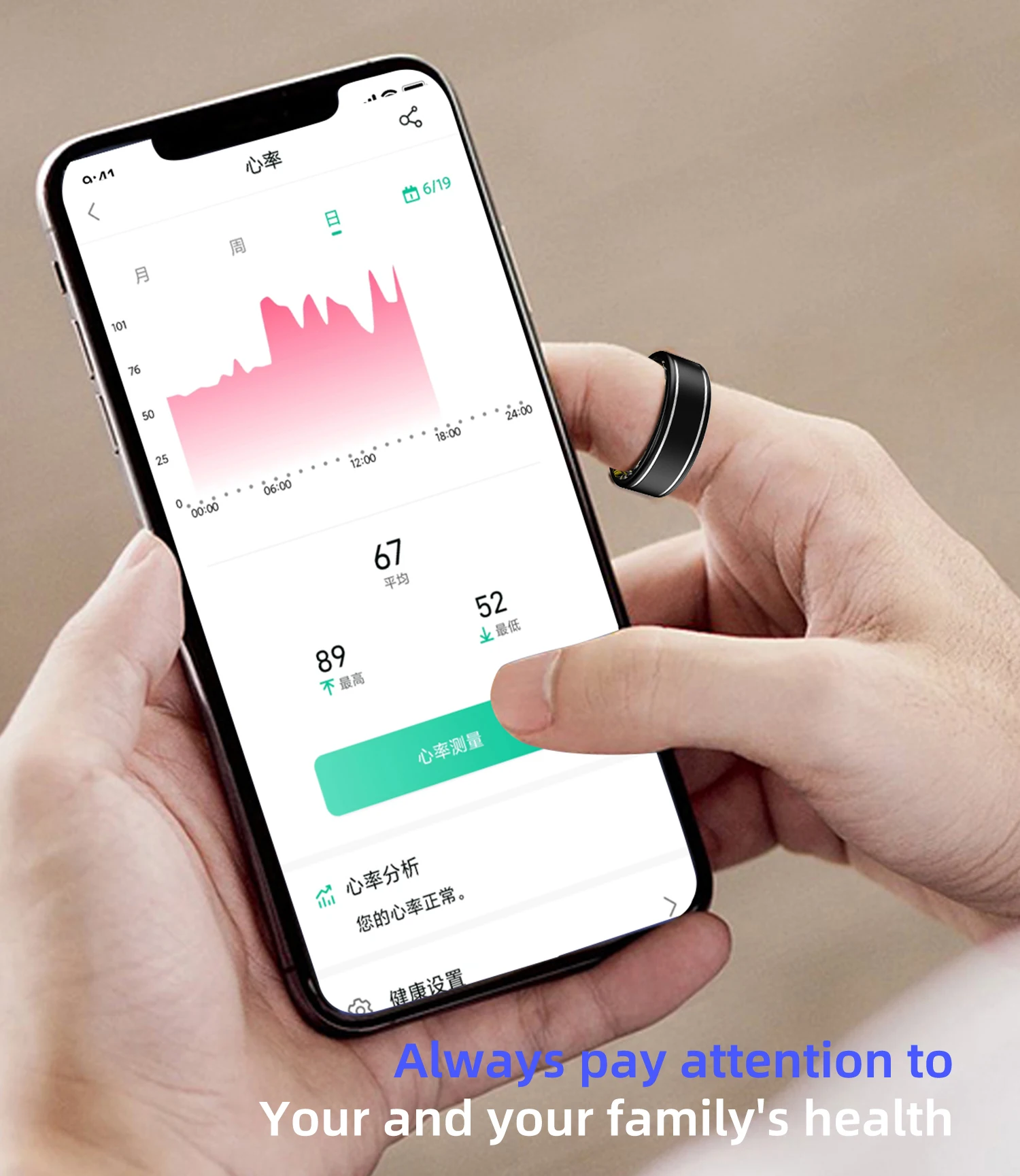 R10 Smart Ring Wearable Health Device for Body Temperature Measurement ...
