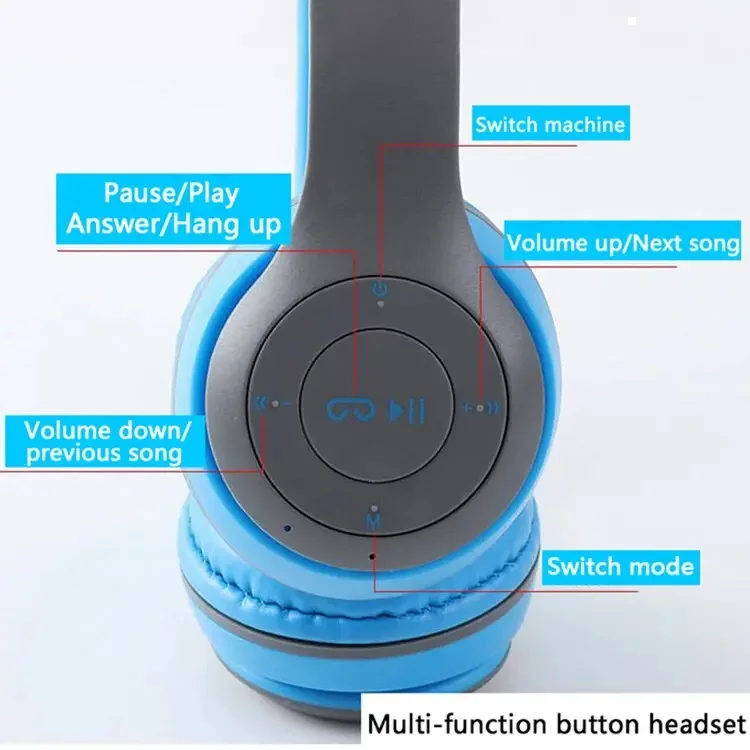 P47 Bluetooth Headphones - High Quality Wireless Gaming