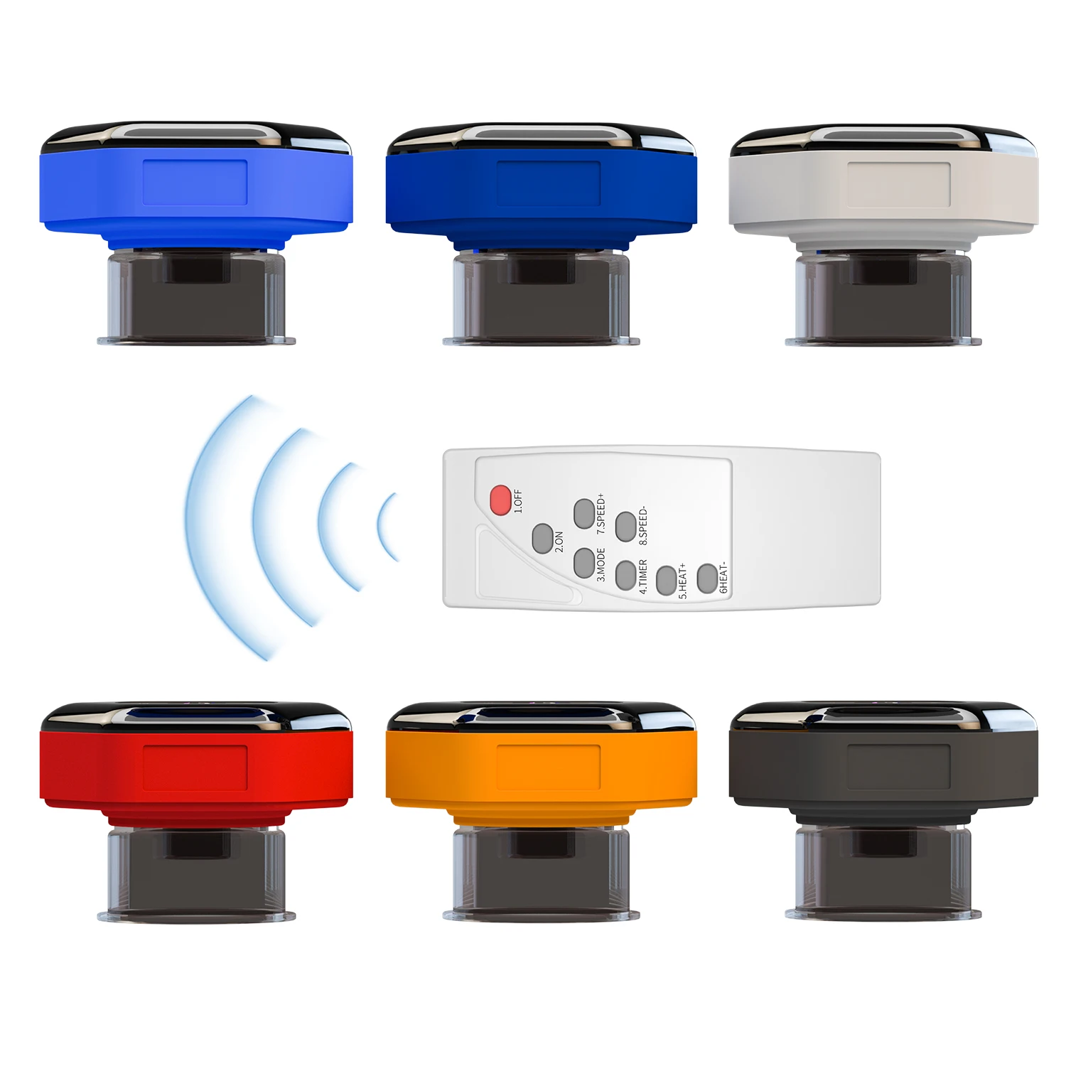 New Remote Control Cupping Therapy Set With Red Light Therapy For Pain ...