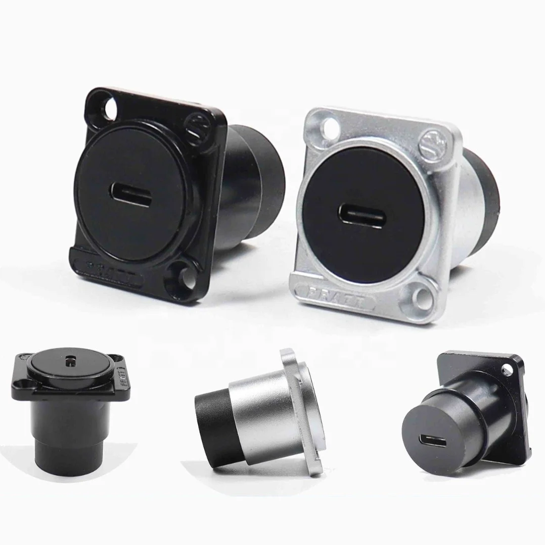 D Type Chassis Connector Type C Female to Female USB-C Converter ...