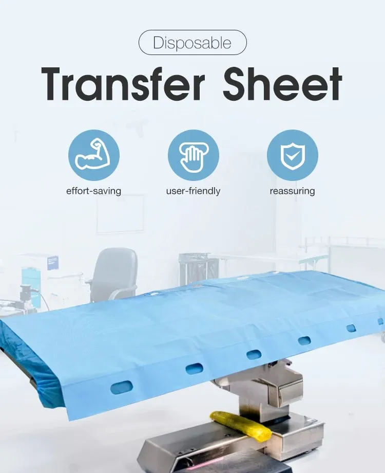 Disposable Hospital Bed Patient Transfer Sheet Medical Disposable Under ...