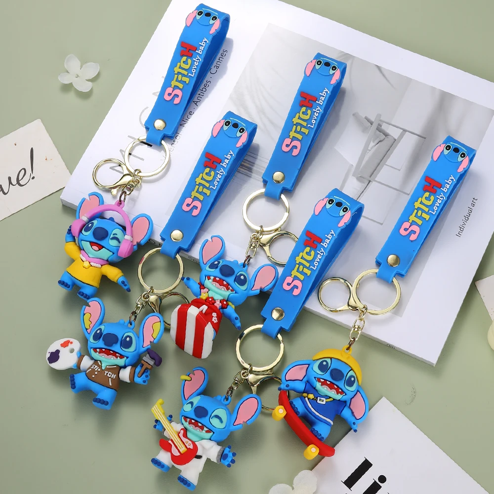 Wholesale 3D Kawaii Cute Anime Silicone Custom Keychain Cartoon Key ...