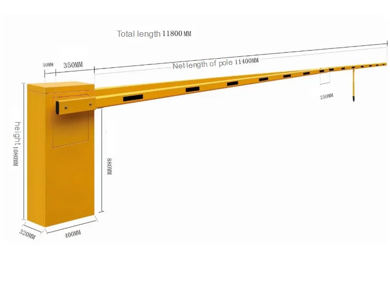 ANT Heavy Duty Double Arms Boom Barrier Gate for Railroads