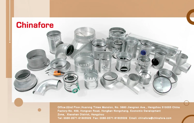 Galvanizing Duct Fittings Round Take-off For Hvac Ventilation System ...