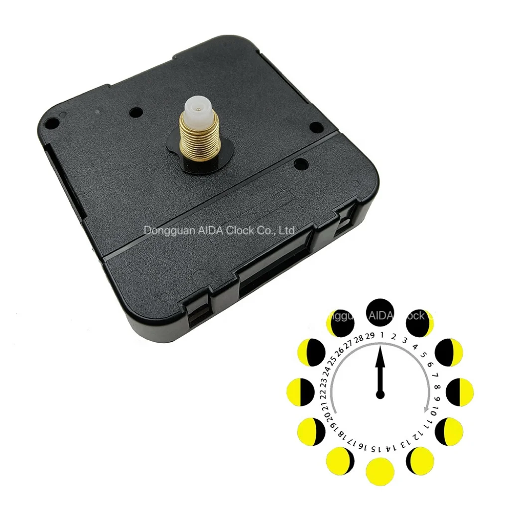 Quartz Moon Phase Clock Movement - Classic Lunar Mechanism