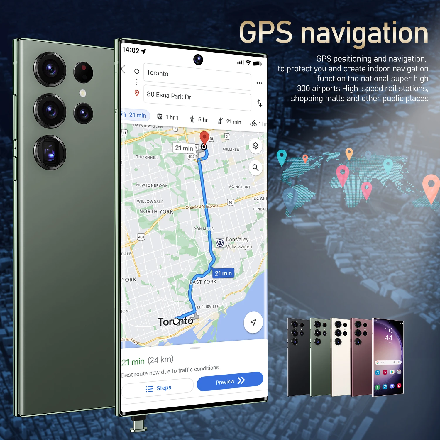 Mobile Phones S24 Ultra 4g 7.3 Inch Android 12 6800mah Face Unlocked ...