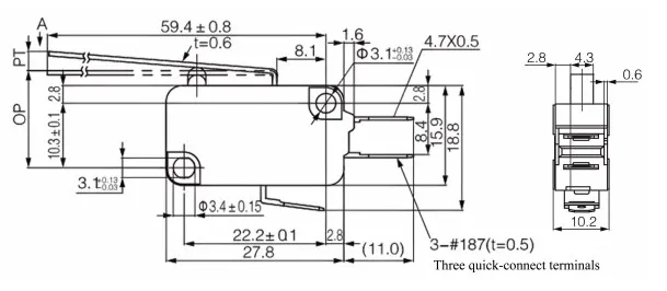 NNC Micro Switch NV-16Z-1C25 - Reliable Home Appliance Control