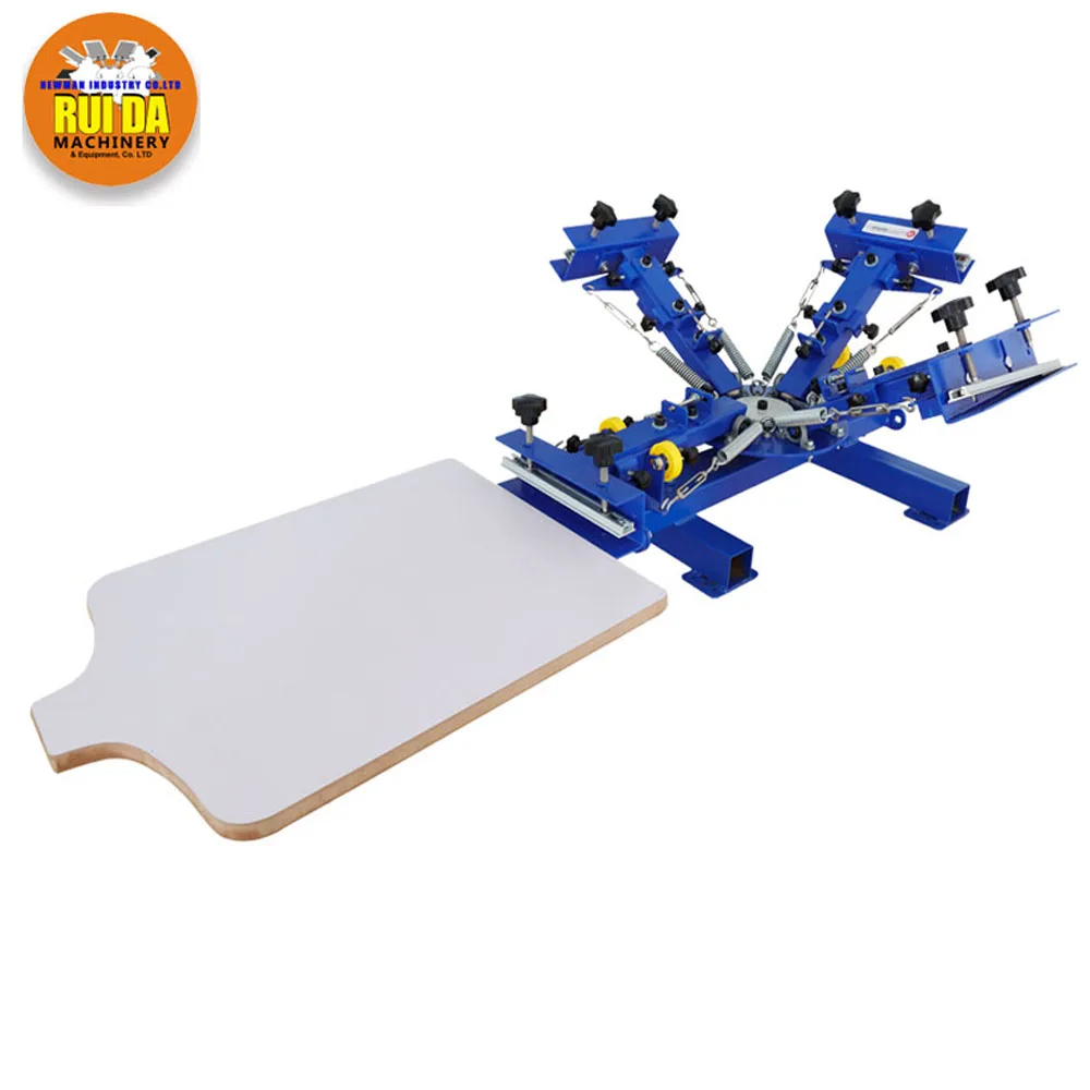 Dgruida 4 Color 1 Station Manual Silk Screen Printer With Micro ...
