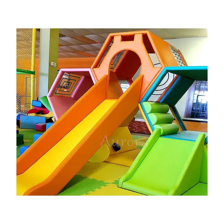 Climbing Sliding Soft Play Combo Beehive Soft Play Equipment Kids ...