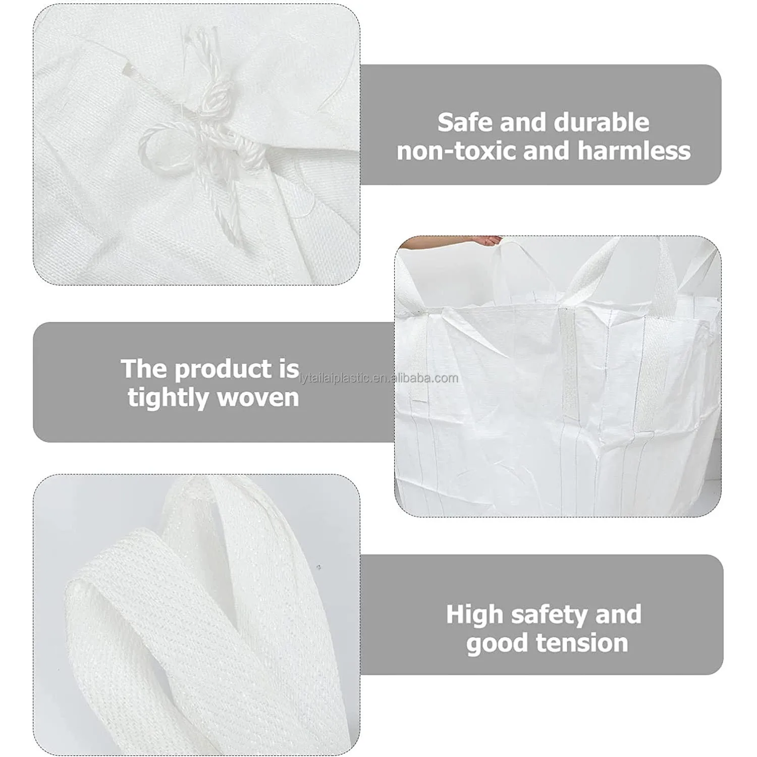 Super Sack Big Jumbo 1 Ton Fibc Bulk Sand Bag For Construction Rubbish ...