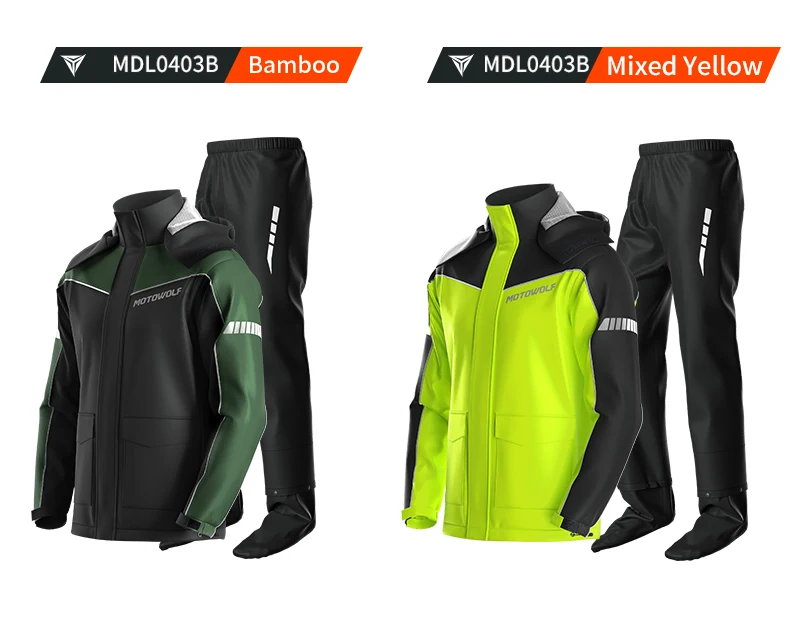 Motowolf V4 Raincoats - Ultimate Protection for Motorcyclists
