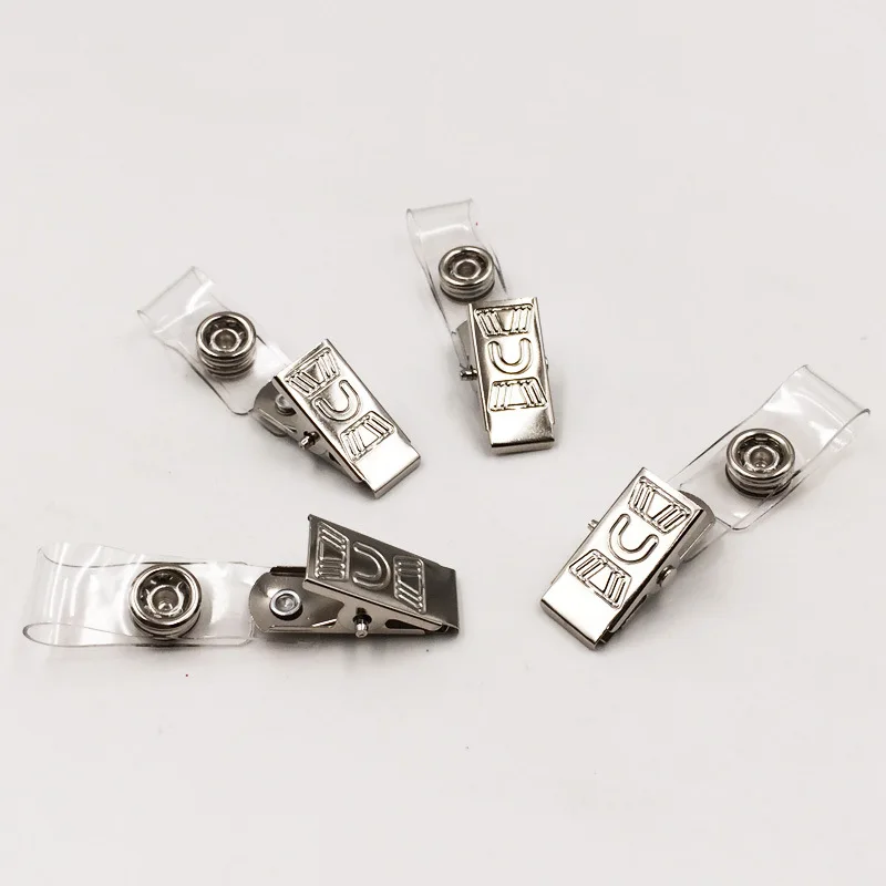 Hot Selling Metal Id Card Holder Clip Id Badge Tag Clip