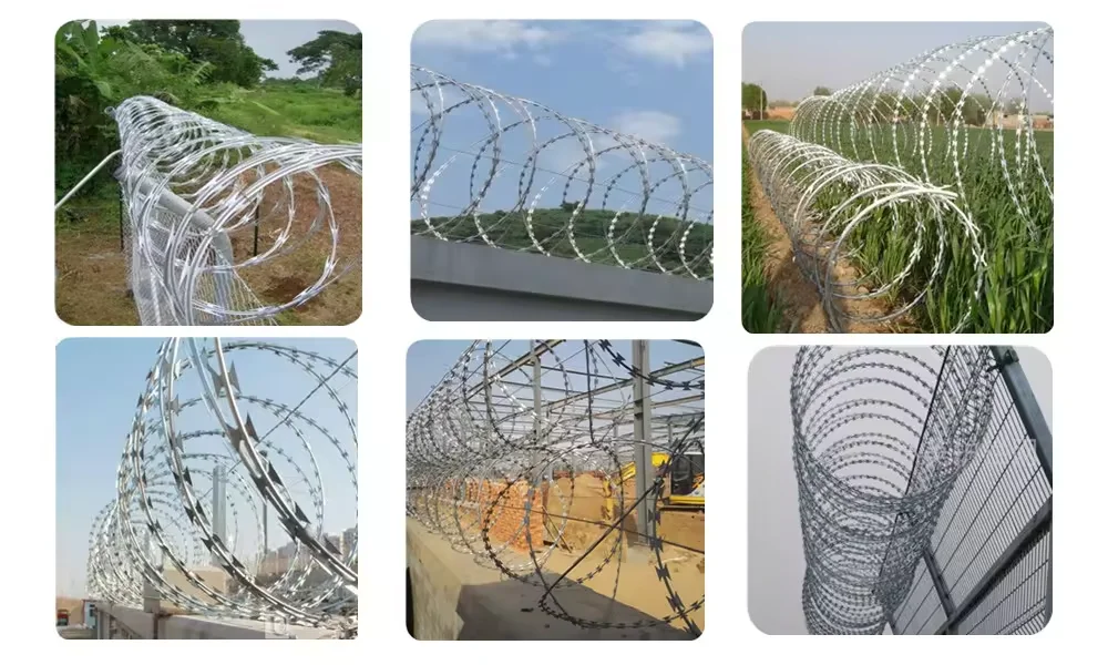 Spiral Blade Thorn Rope Razor Blade Mesh Low Price Razor Blade Barbed ...