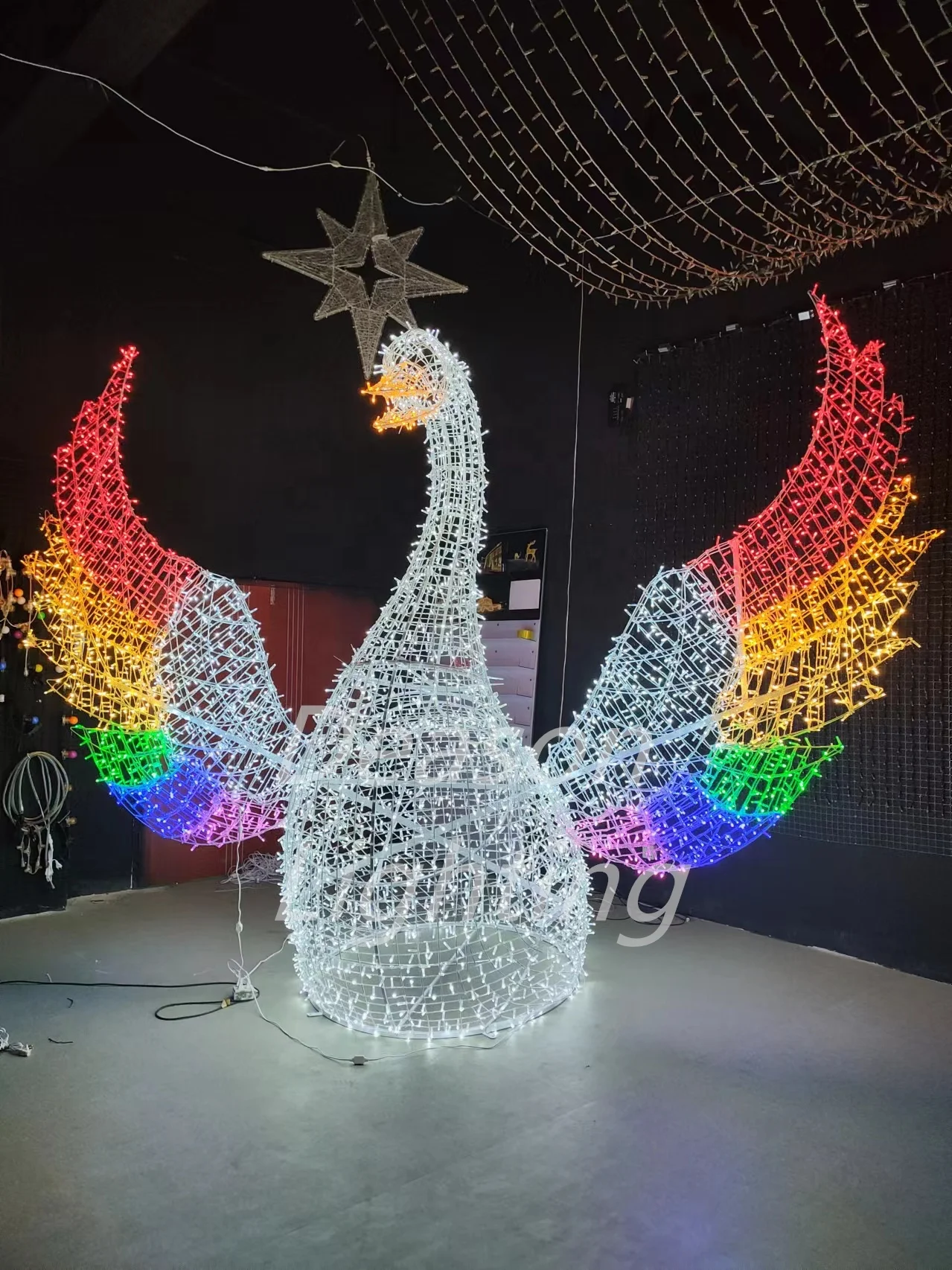 Waterproof LED Swans - Perfect Outdoor Christmas Decor