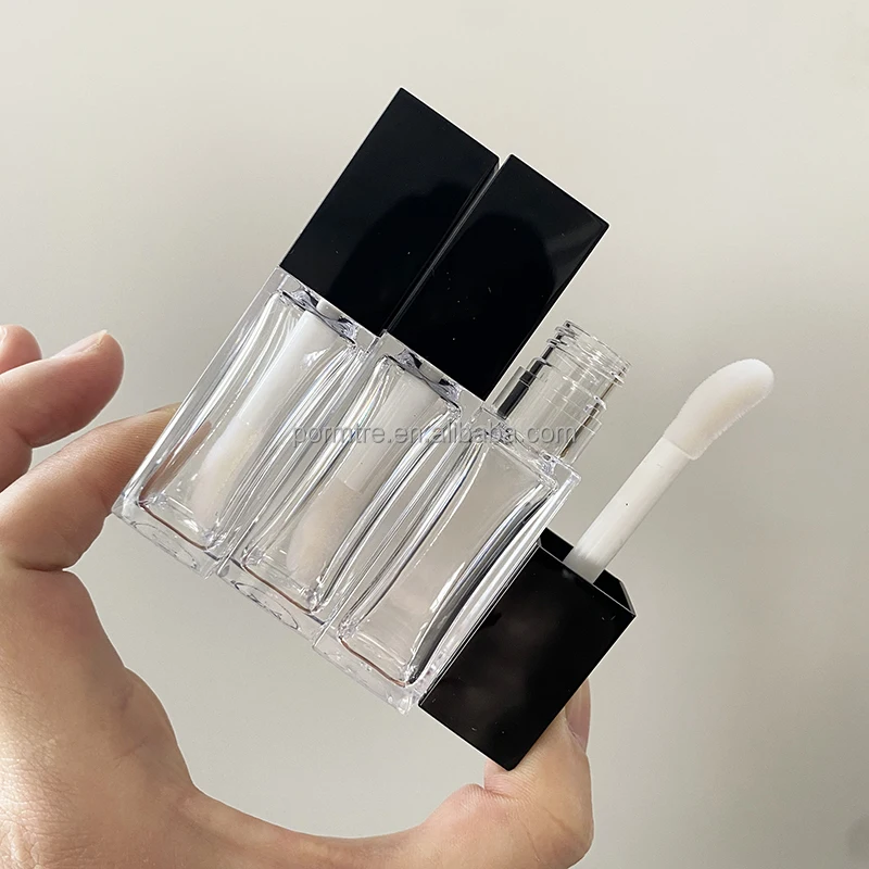 10ml 8ml Lip Gloss Tubes with Custom Logo and Big Brush