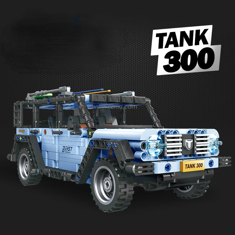 Jie Star 58126 Assembling Diy Tank 300 Model Pull-back Off-road Vehicle ...