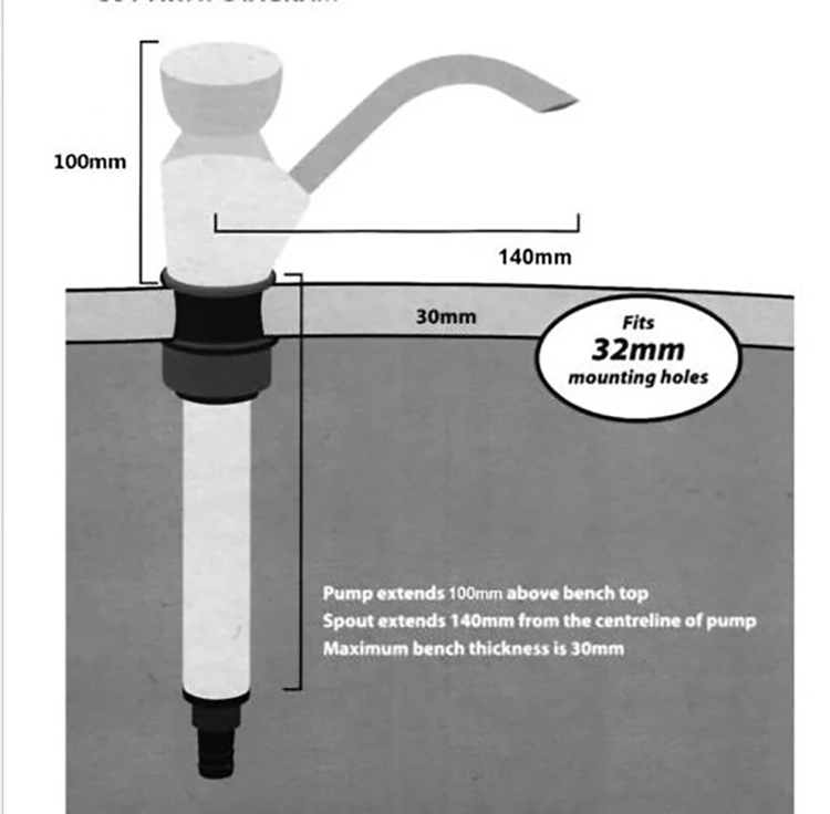Caravan Sink Water Portable Hand Pump Tap for Camping Trailer