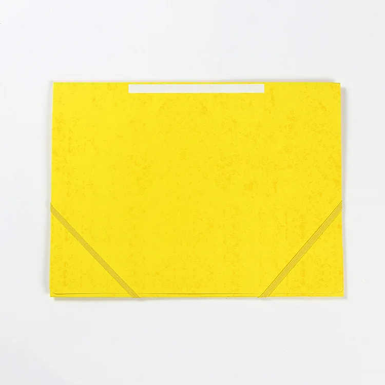 Custom Wholesale White Cardboard Elastic Rope Folder File Bag Paper ...