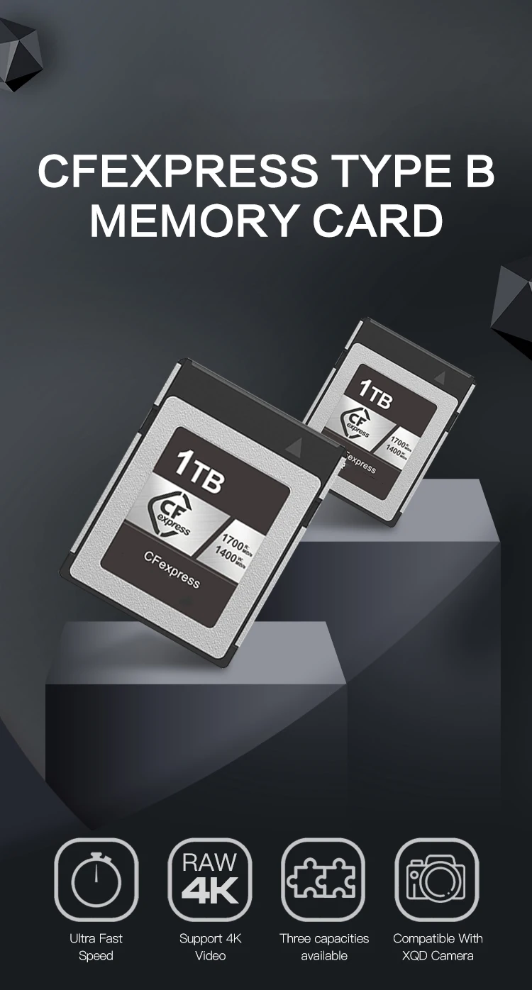 2024 New Large Storage High Speed 128GB 256GB 512GB 1TB 2TB CFexpress ...