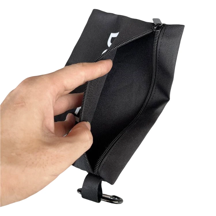 Custom Eco Friendly Small Zipper Pouch Waterproof Black Zipper Tool ...