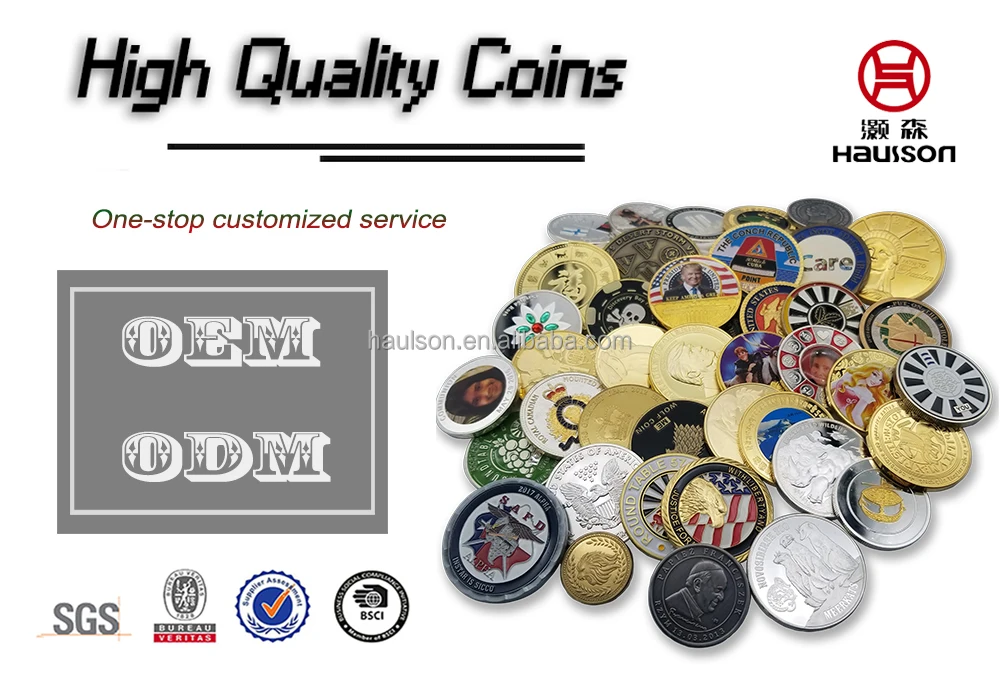 Custom 40mm Stainless Steel Metal Blank Coin Mirror / Matte Brass ...