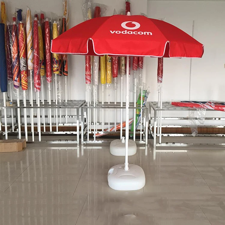 Outdoor RPET umbrella UV parasol Customized branded parasol beach ...