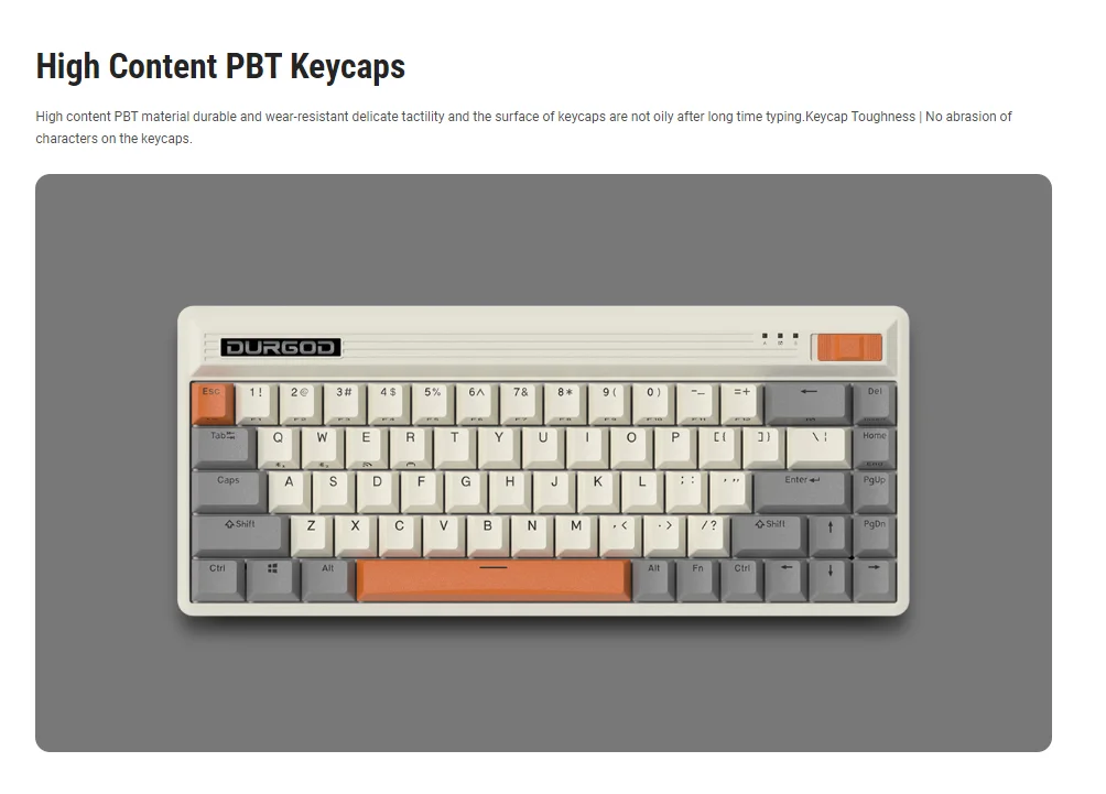 Magnetic Switch Durgod Fusion (original) Mechanical Keyboard 68 Key Hot ...