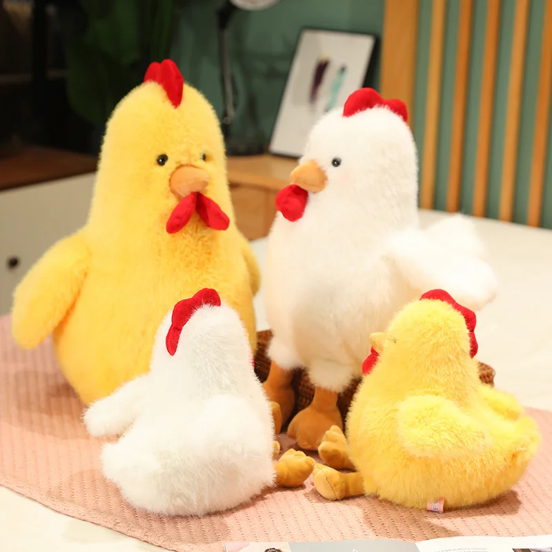 Farm Animal 2024 New Stuffed Chicken Flurry High Quality Custom Kawaii ...