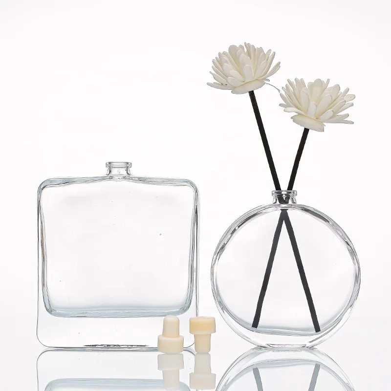 Diy No Fire Reed Oil Diffuser Glass Bottle 50ml 100ml Home Fragrance ...