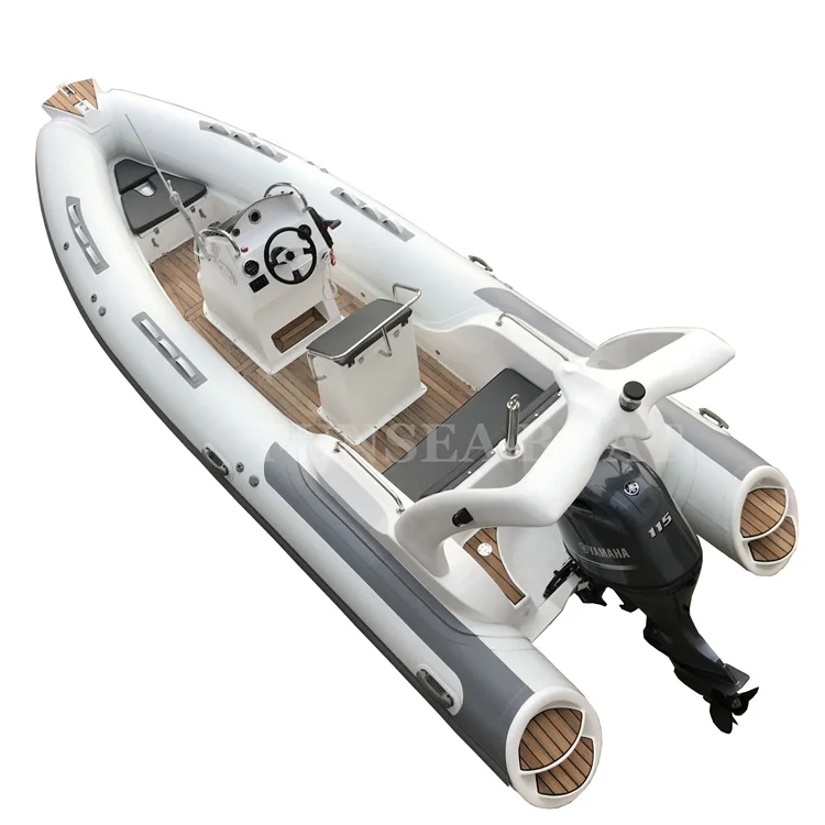 19 Ft 5.8 M Luxury Sport Fiberglass 580 Deep V Bottom Hull Rib Rigid ...