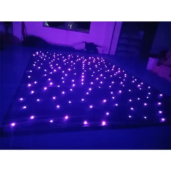 High Quality Dmx RGB Full Color Background Led Star Curtain for Stage ...