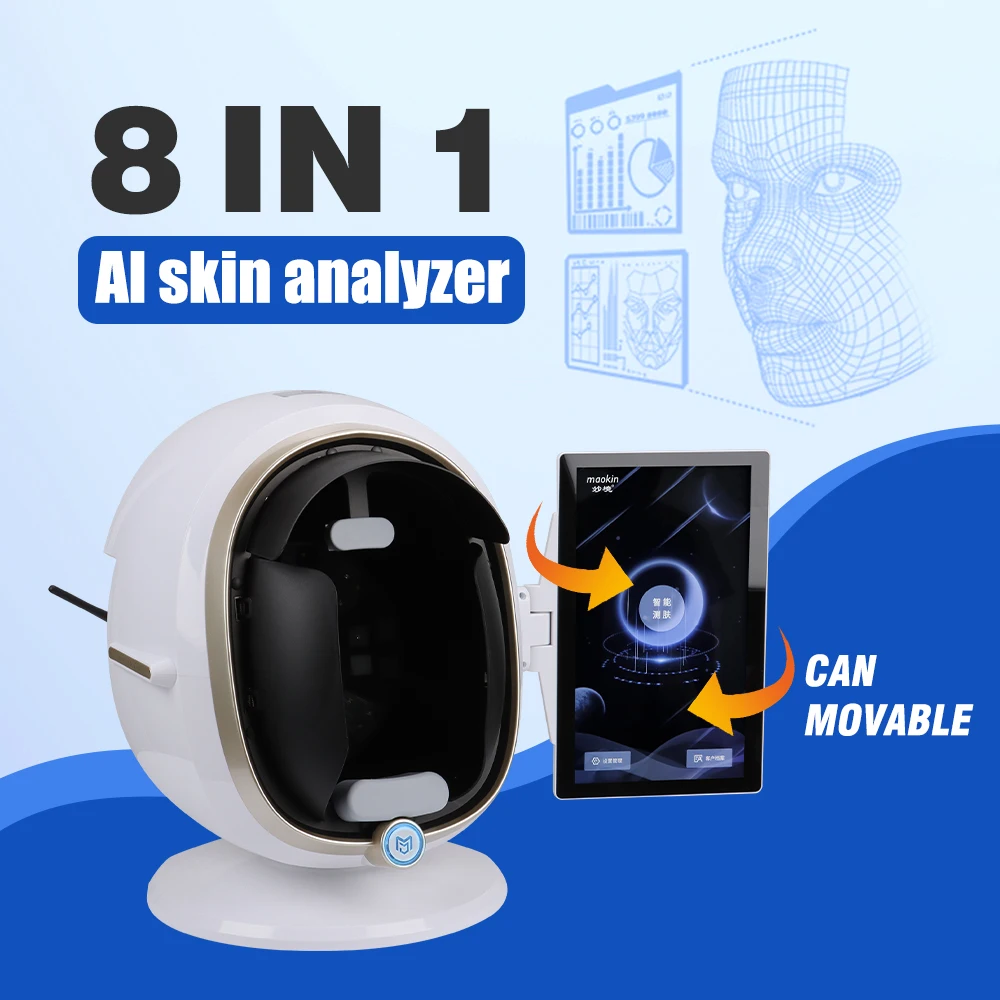 Portable 3d Ai Face Camera Skin Diagnostics Analyzer Facial Tester ...