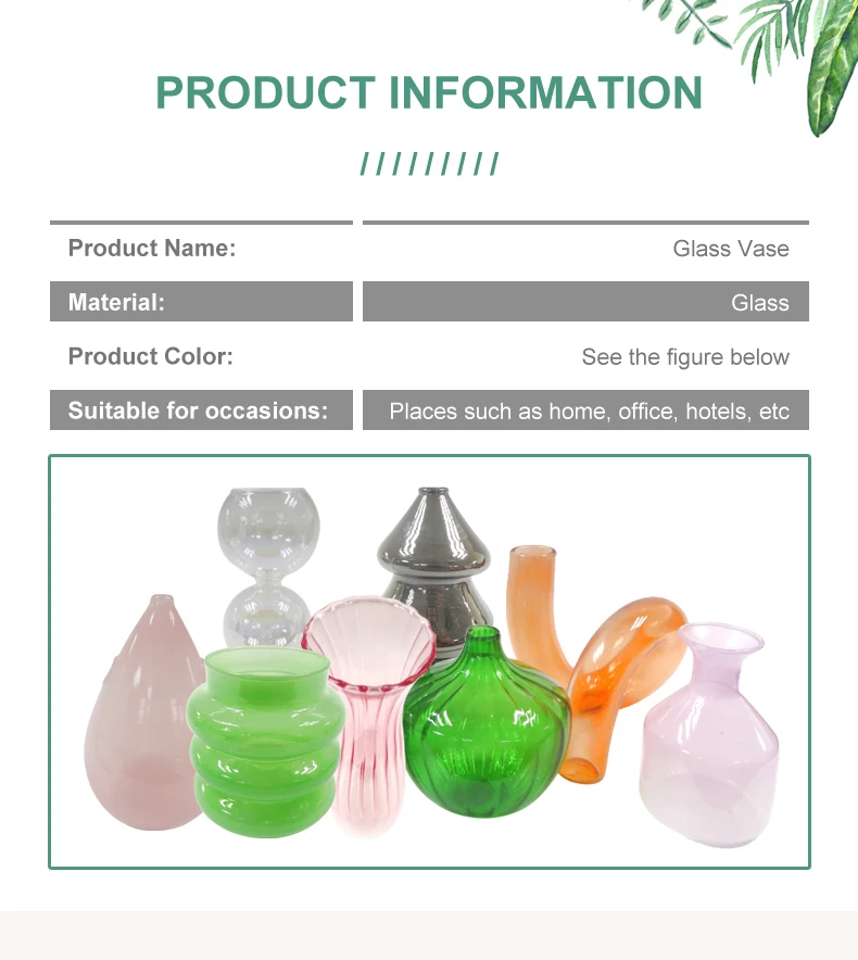 Custom Colored High Borosilicate Double Glass Bud Vases