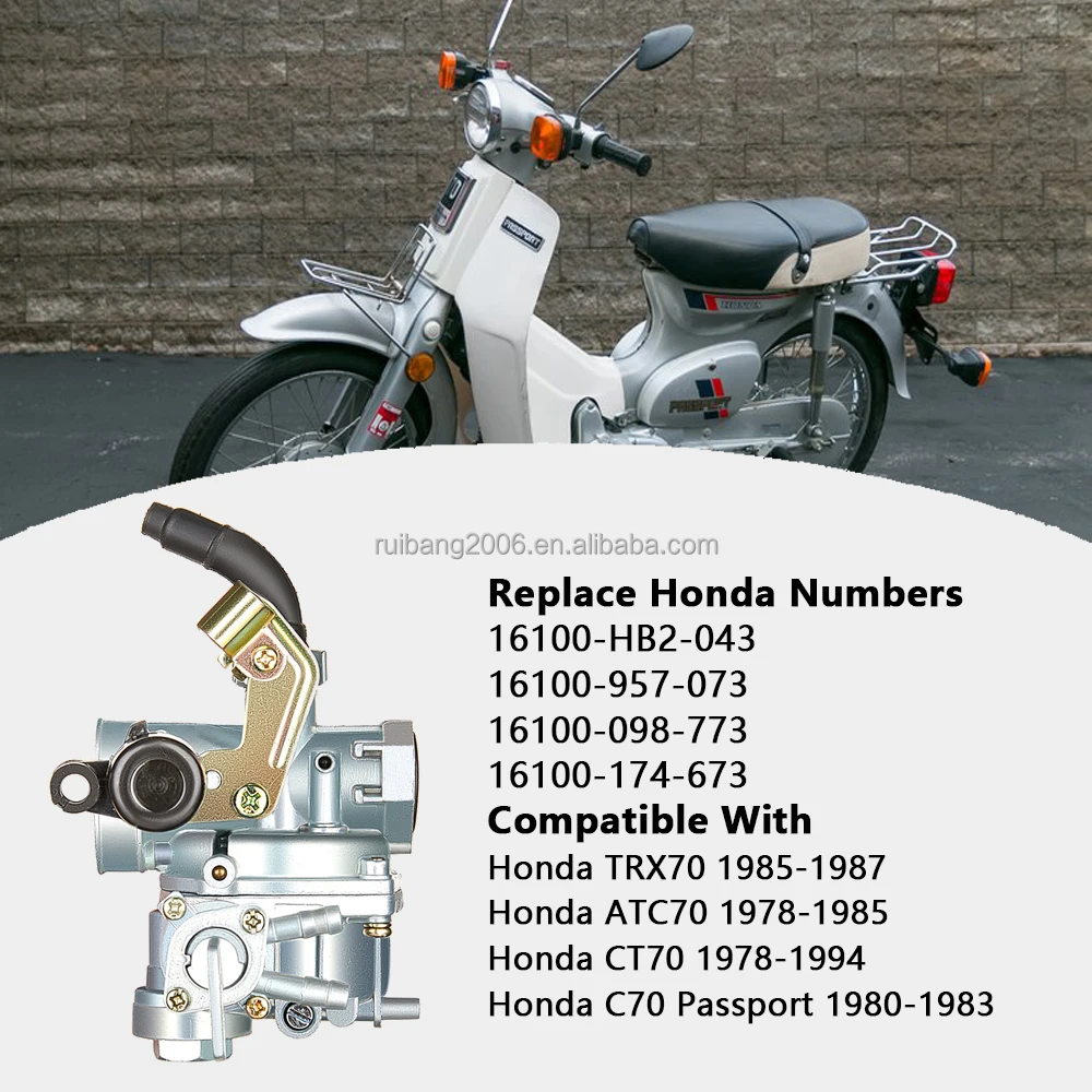 Carburador PZ17 17mm for Honda C70 C 70 Passport TRX70 ATC70 CT70 4 ...