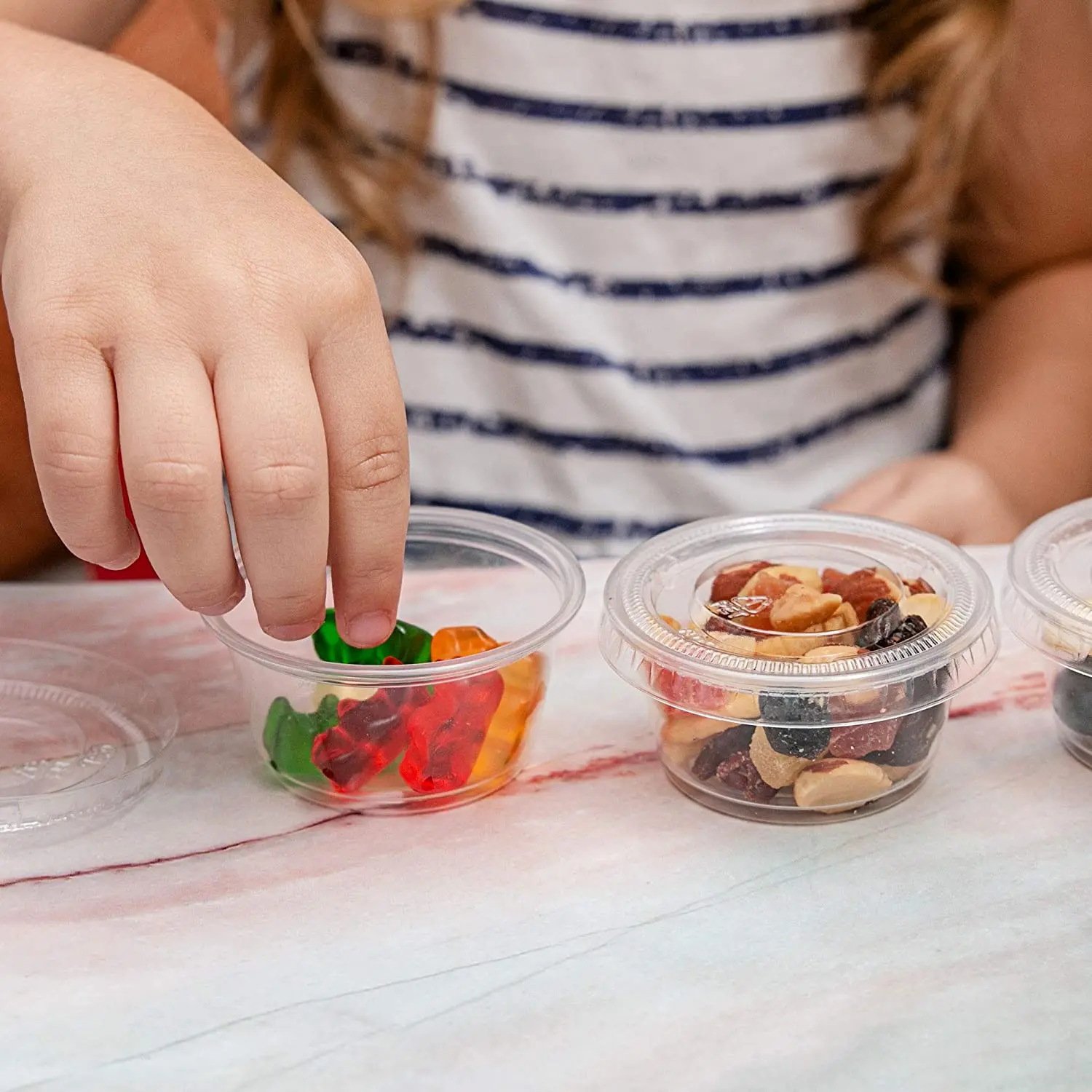 1oz Clear Plastic Jello Shot Souffle Cups With Lids Pp Sauce Cup With ...